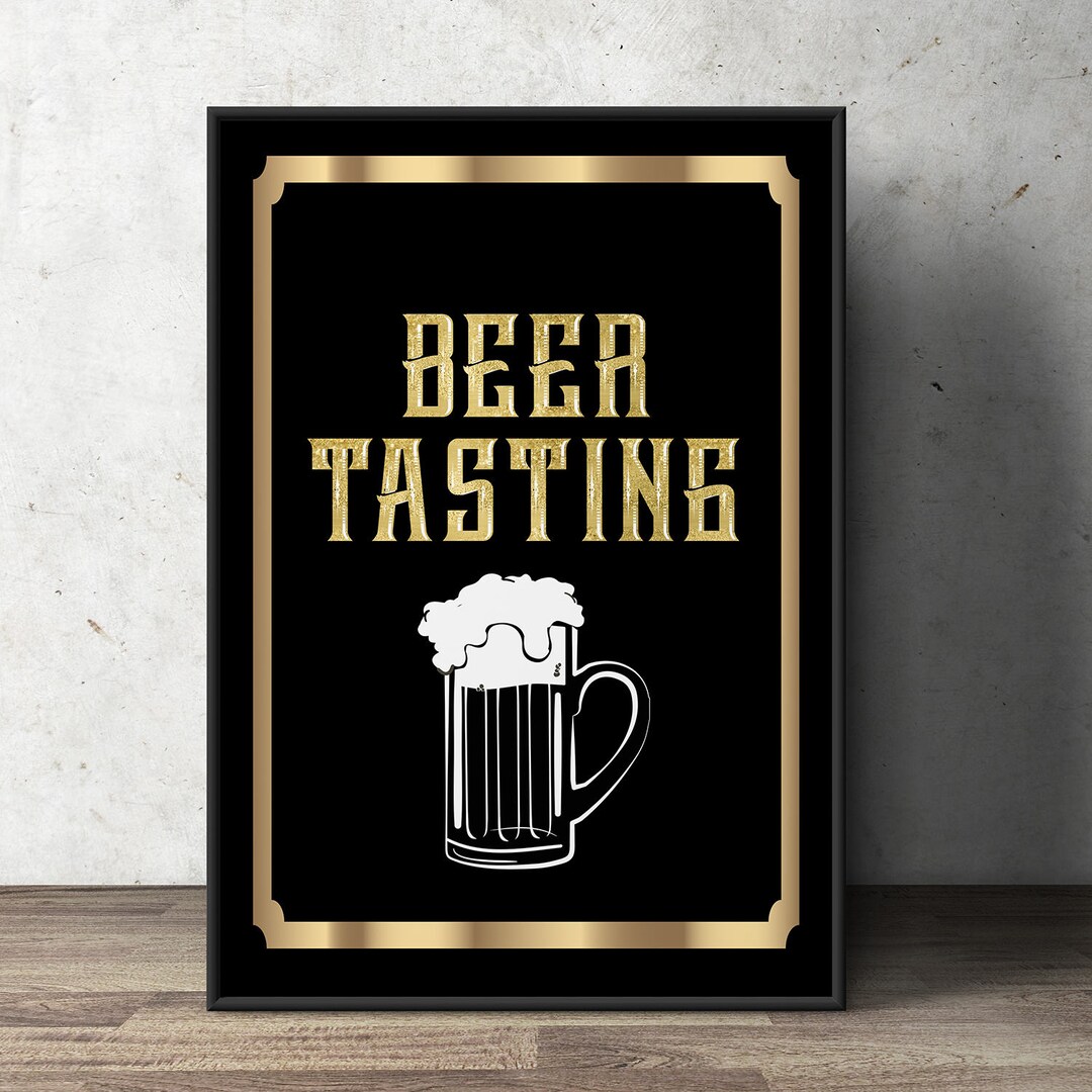 Cheers and Beers, Table Sign, Beer Tasting, 21st, 30th, 40th, 50th ...