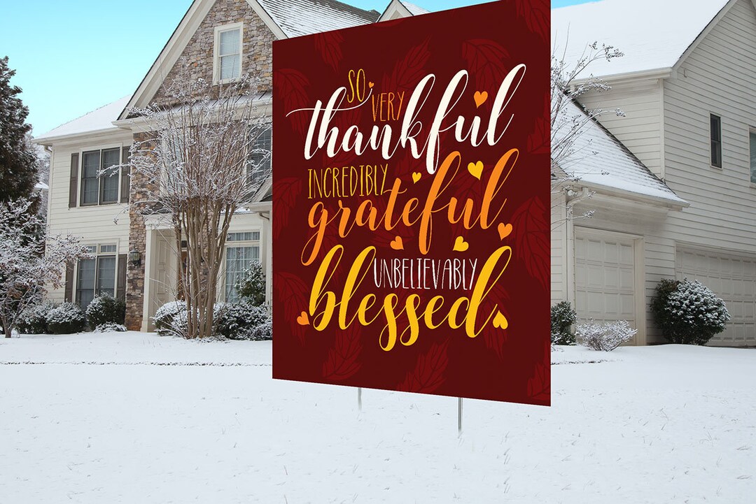 Thanksgiving Yard Sign Design, Digital File Only, Happy Thanksgiving ...