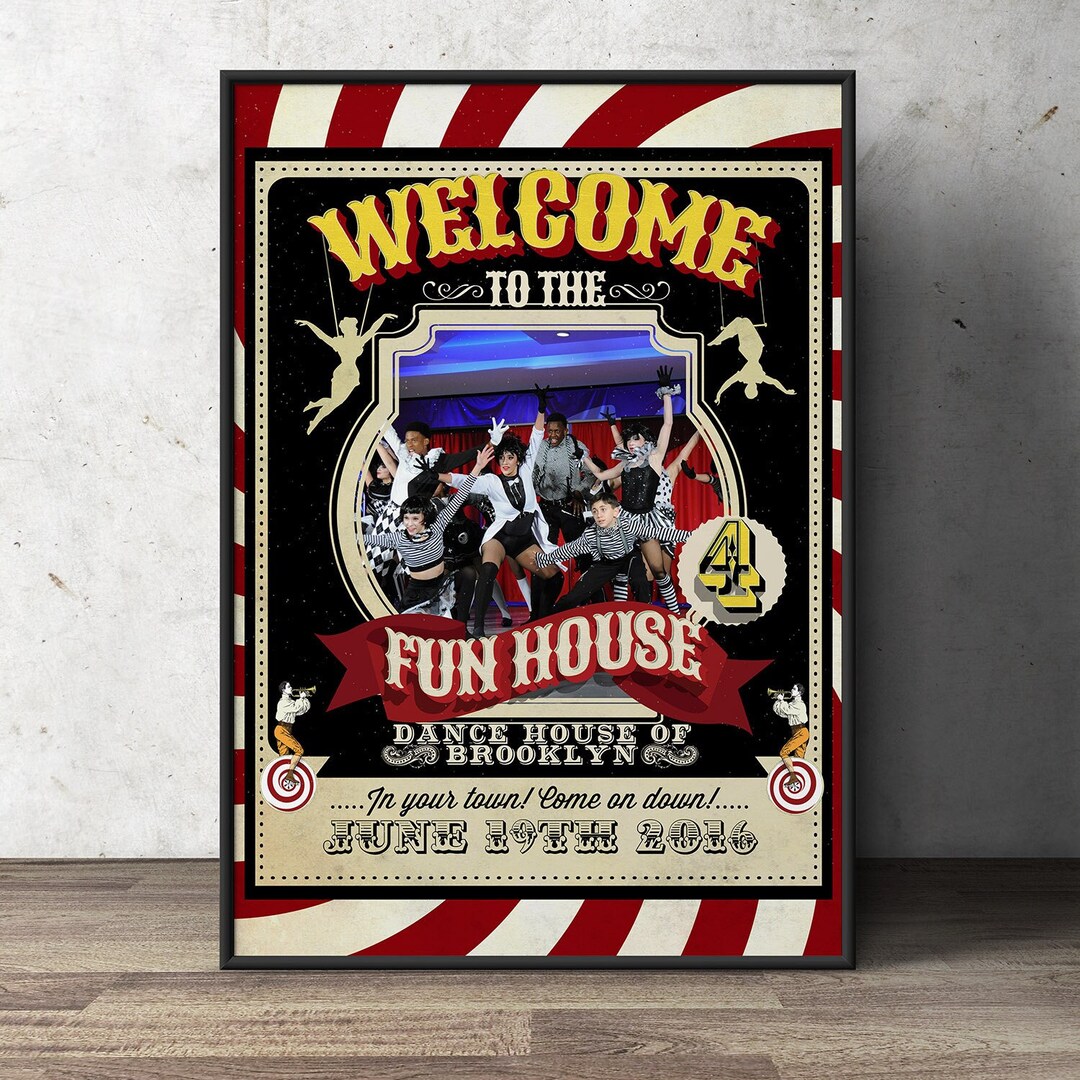 Carnival Party Sign, Circus Party Welcome Sign, Customized Printable ...