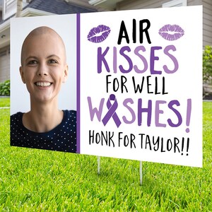 Well Wishes Sign Cancer Survivor Digital File Only Yard | Etsy