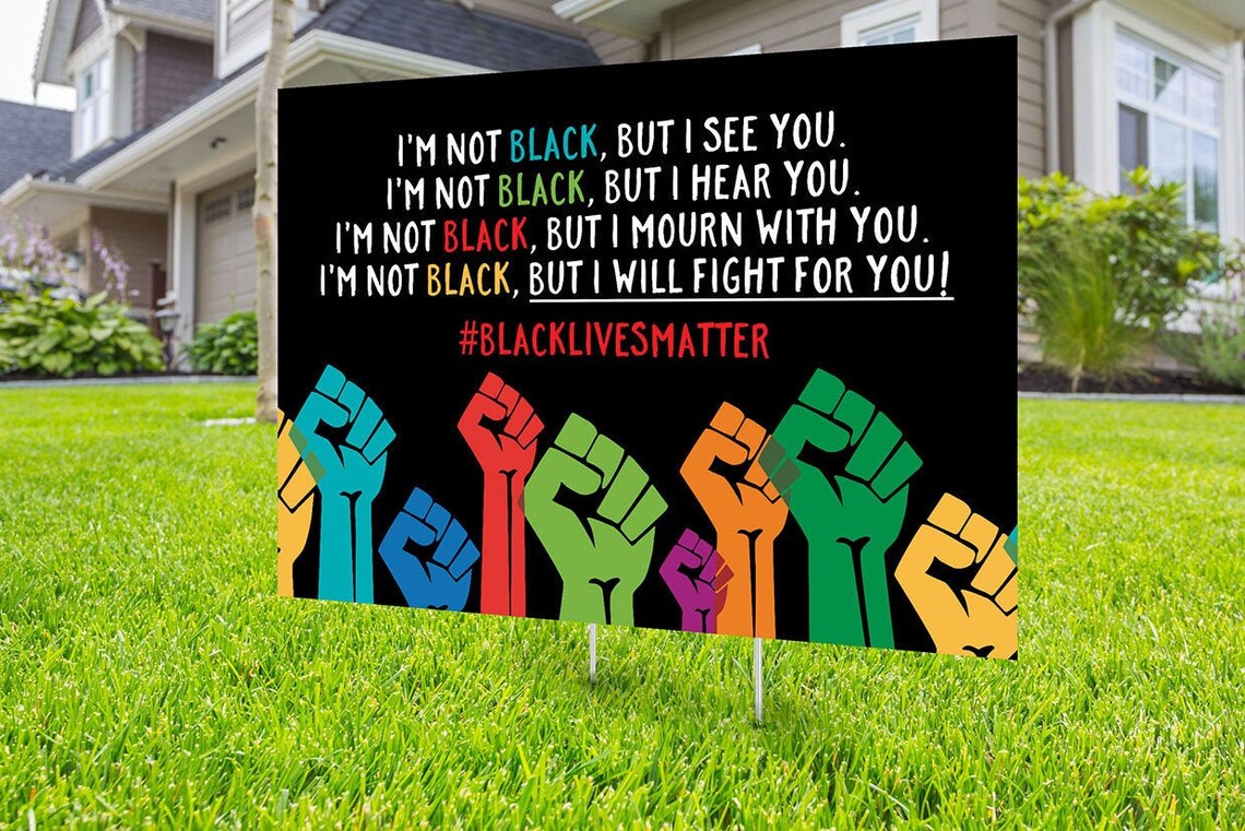 Black Lives Matter Yard Sign Design Digital File Only No - Etsy