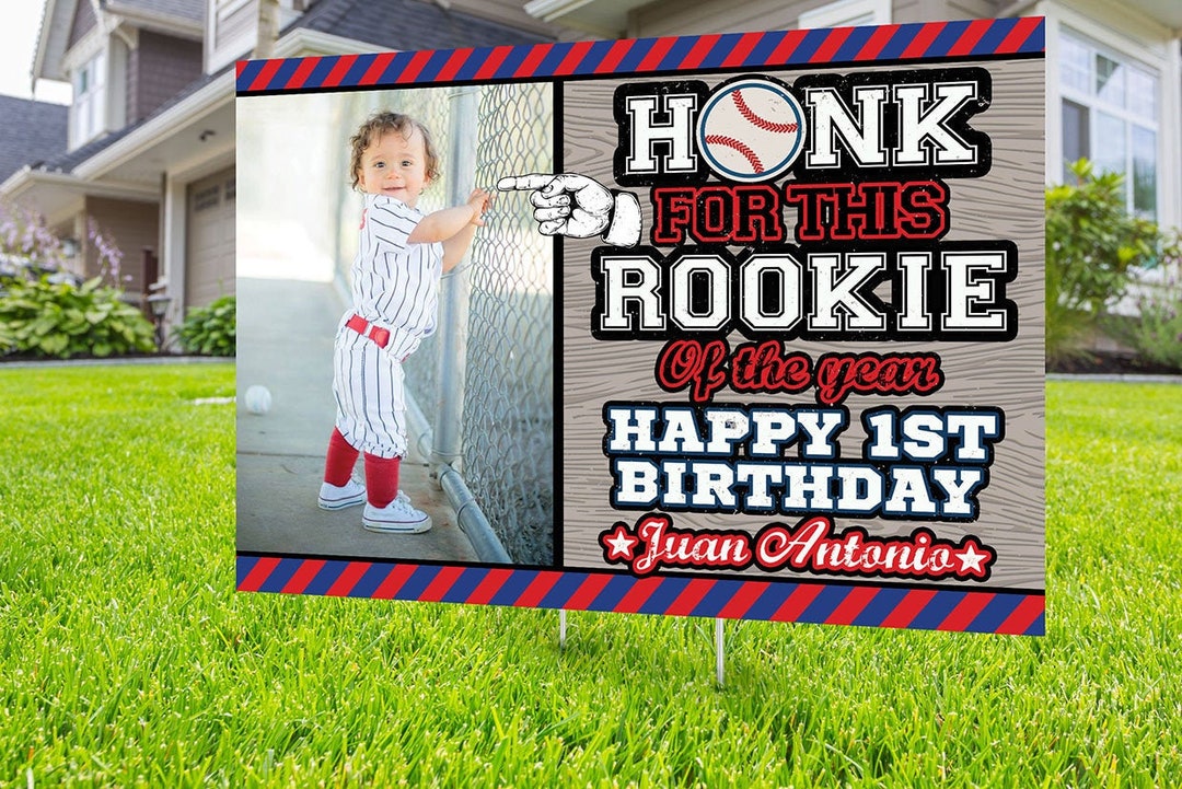 Baseball Birthday Yard Sign Design, Digital File Only, Yard Sign ...