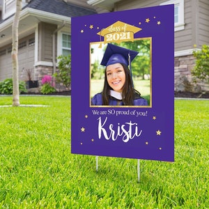 Class of 2022 Graduation, Digital File Only, Photo Yard Sign Design ...