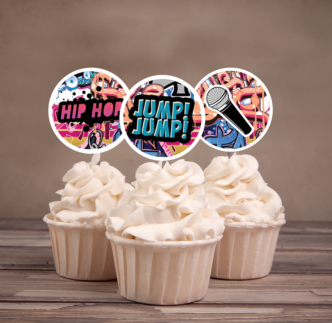 Cupcake Toppers, Fresh Prince, Birthday, Baby Shower, Hip Hop, Swagger ...