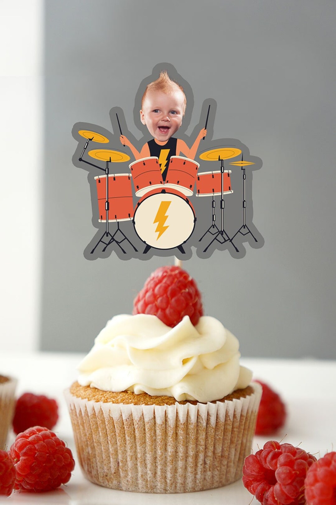 Rockstar Cupcake Toppers, Birthday Party, Party Decorations, Party ...
