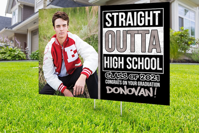 Class of 2022 Graduation, Digital File Only, Photo Yard Sign Design ...