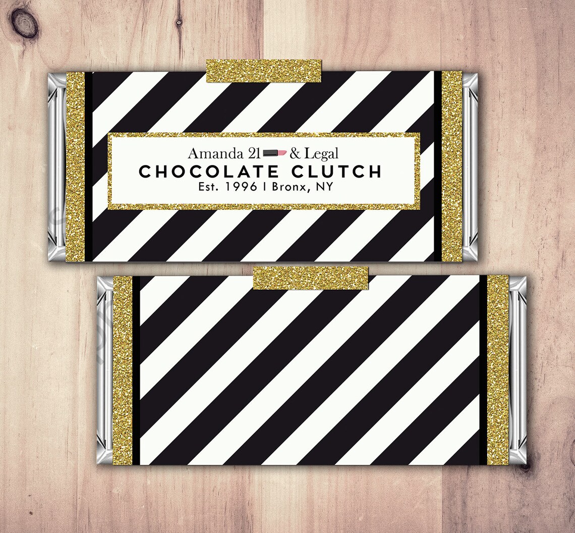 Candy Bar Wrapper Covers Wedding Birthday Chocolate Bar - Etsy