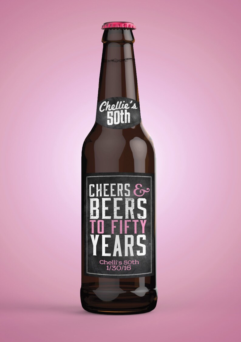 Personalized Digital Beer Labels, Cheers and Beers, Birthday, 30th ...