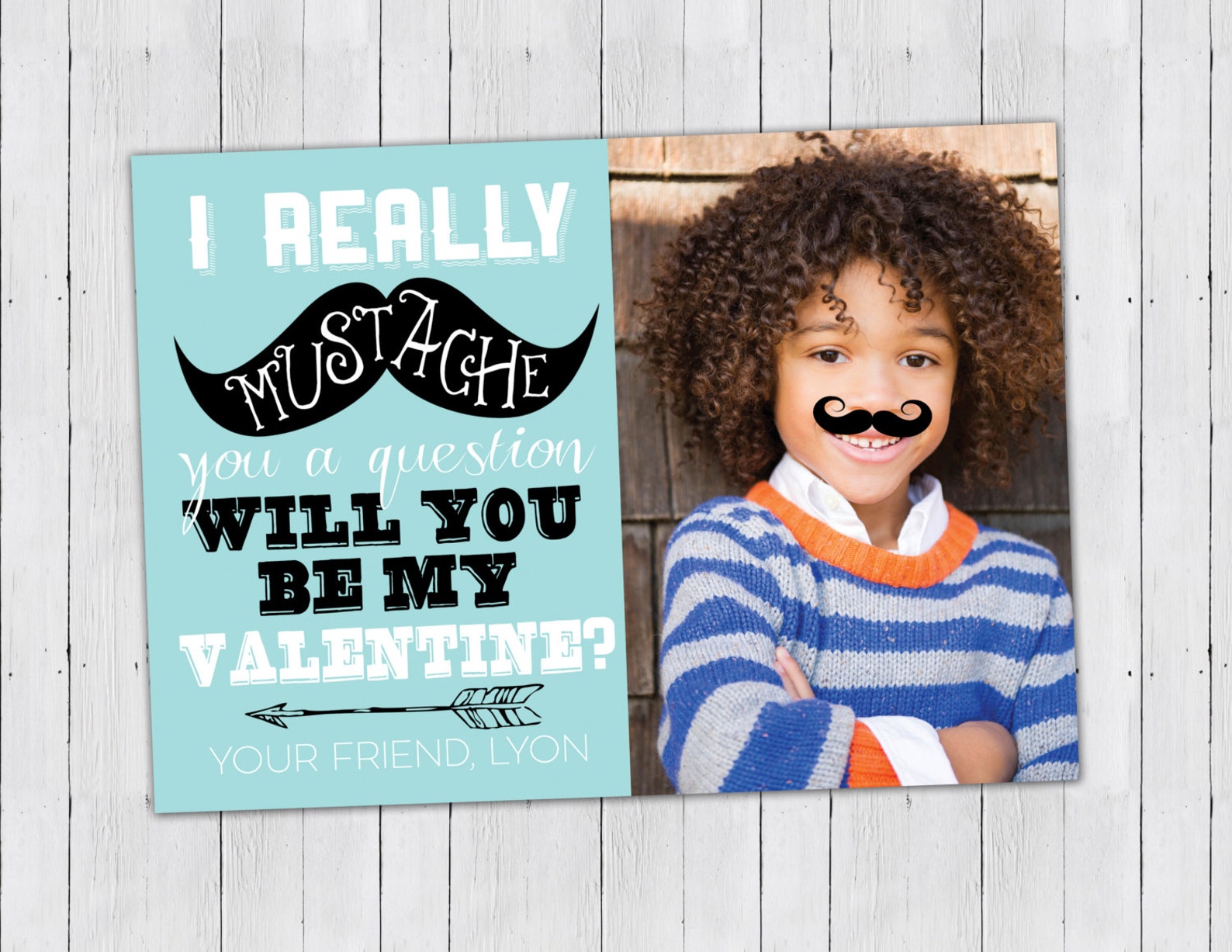 Mustache Valentine Cards Printable Mustache Valentines - Etsy