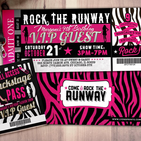 Zebra Print Invite - Etsy