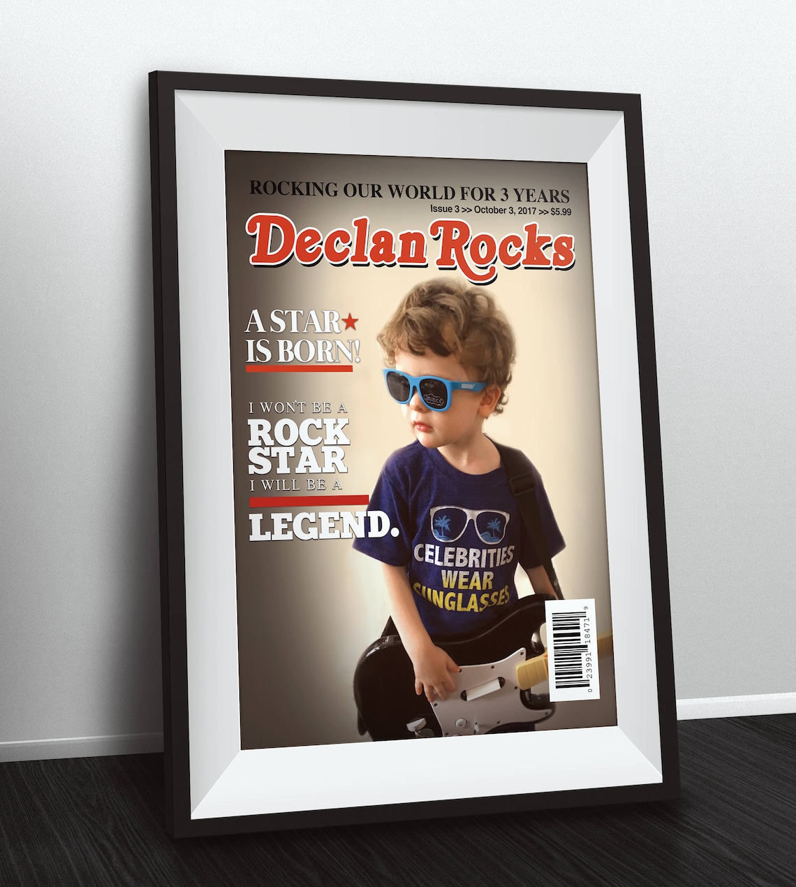Rock Star Magazine Theme Birthday Poster Boy Birthday - Etsy