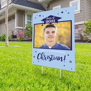 Class of 2022 Graduation, Digital File Only, Photo Yard Sign Design ...