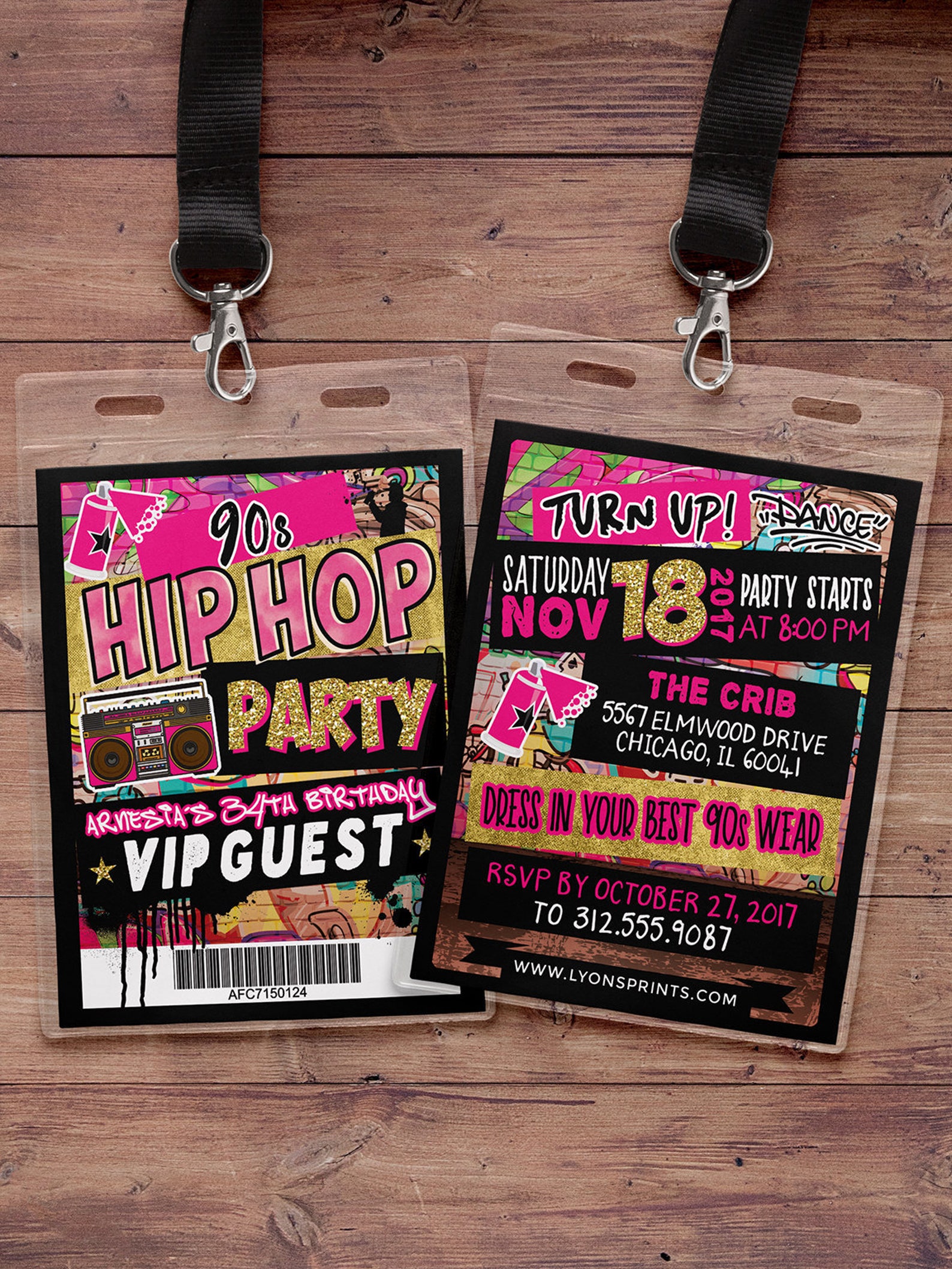 Hip Hop, Swagger, VIP PASS, Backstage Pass, Vip Invitation, Birthday ...