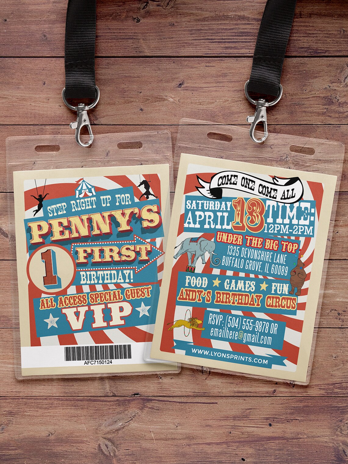 Circus Carnival Vintage VIP PASS Backstage Pass Birthday | Etsy