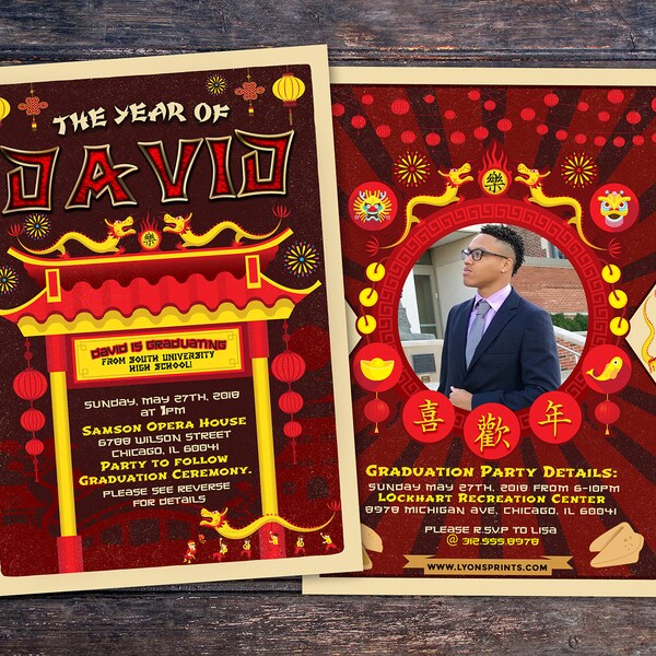 Asian Invitation - Etsy