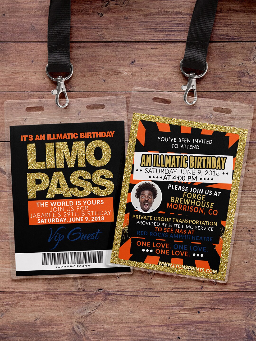 VIP PASS, Limo Pass, Birthday Party, 21st Birthday, Backstage Pass ...
