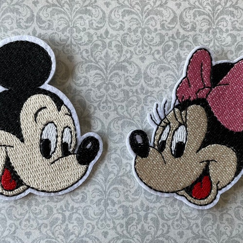 Minnie Mouse Patch Mickey Patch Disney Iron On Patch Etsy