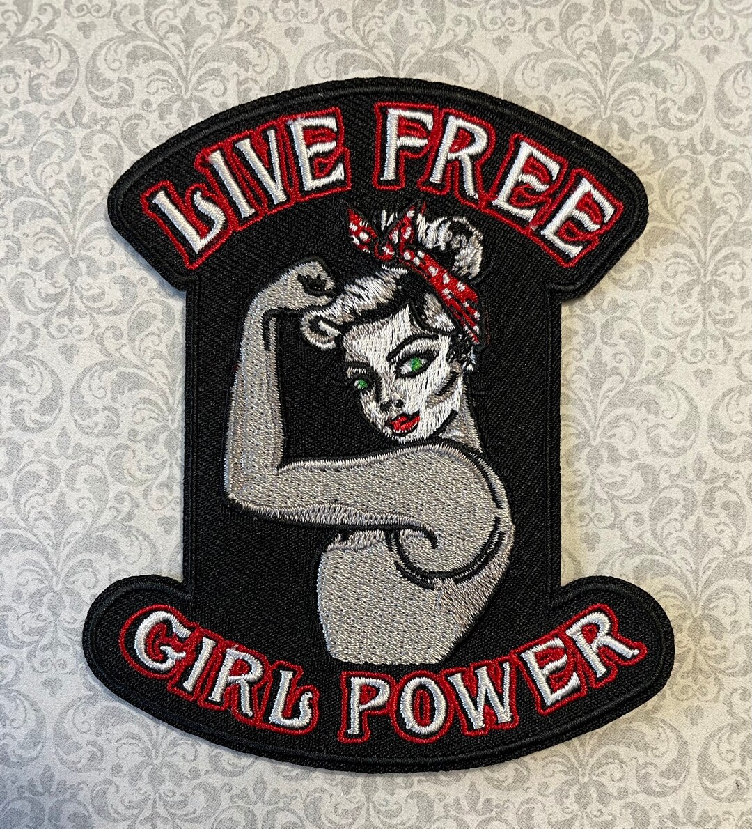 Girl Power Iron on Patch Live Free Girl Power Iron On - Etsy