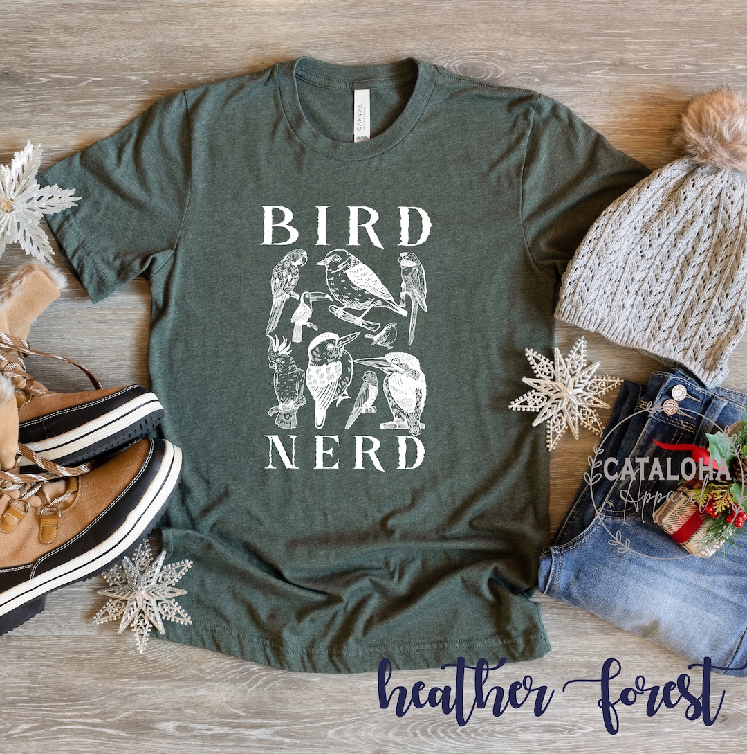 Bird Nerd Shirt, Bird Watching T Shirt, Bird Lover Tee, Nature Lover ...