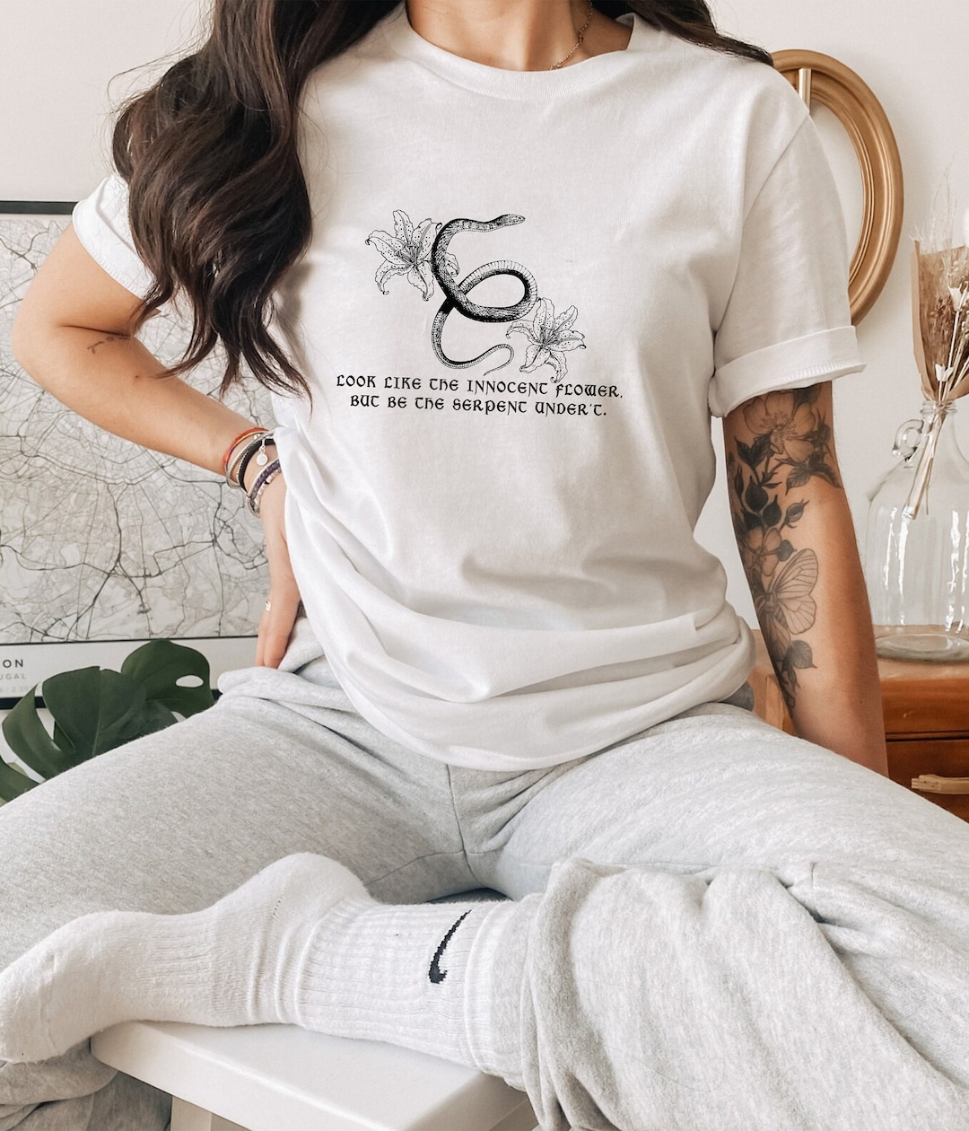 Lady Macbeth Serpent T-shirt, Feminist T-shirt, Serpent Tee, Be A ...