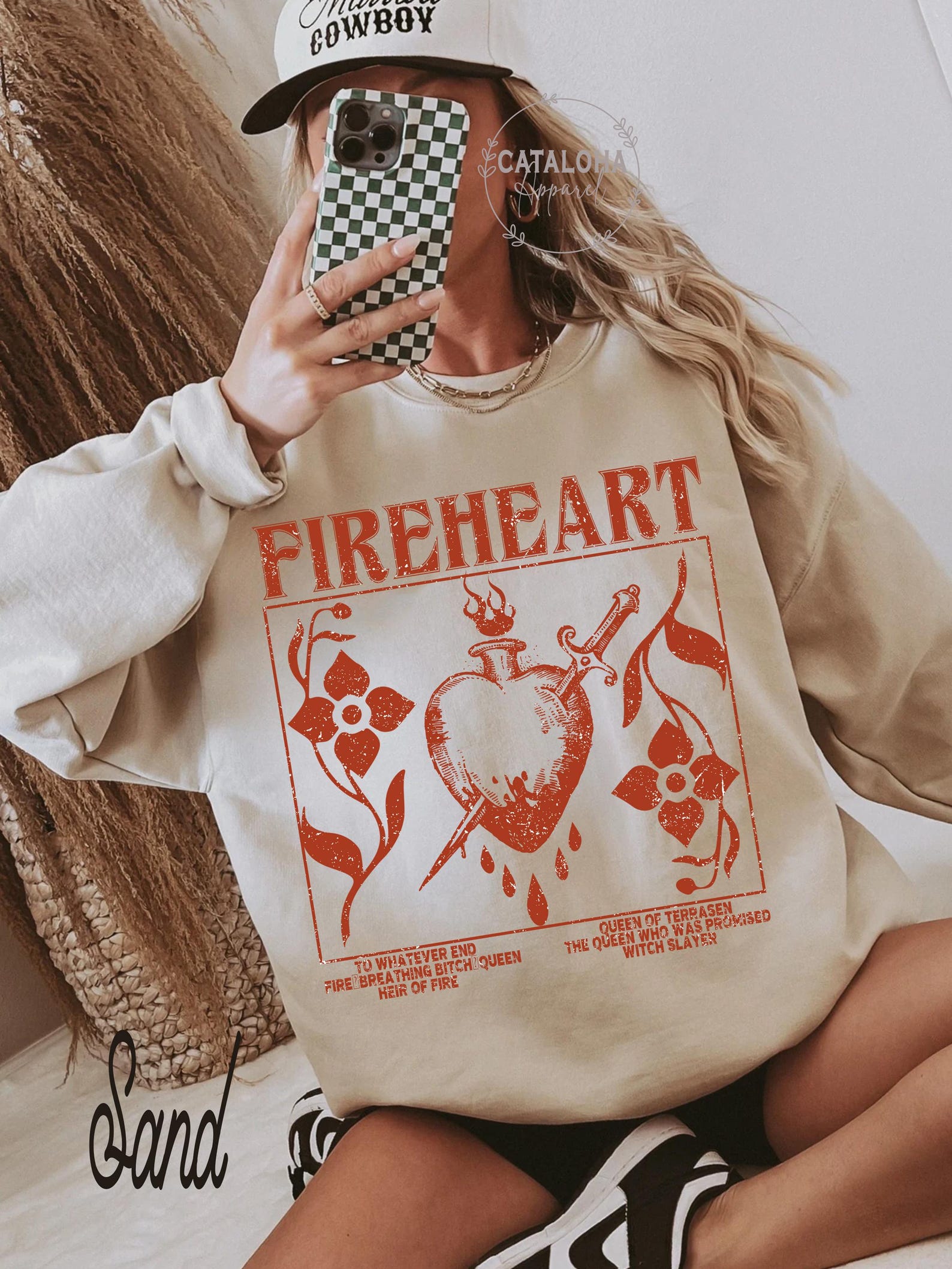 Fireheart Sweatshirt, TOG, Kingdom of Ash, Rowan, Dorian, Manon, Aelin ...