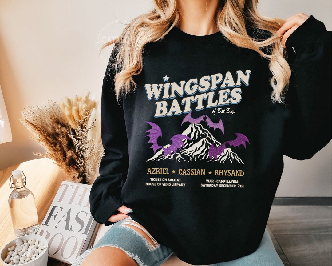 Acotar Sweatshirt, Wingspan Acotar, Acotar Bat Bros, Illyrian ...