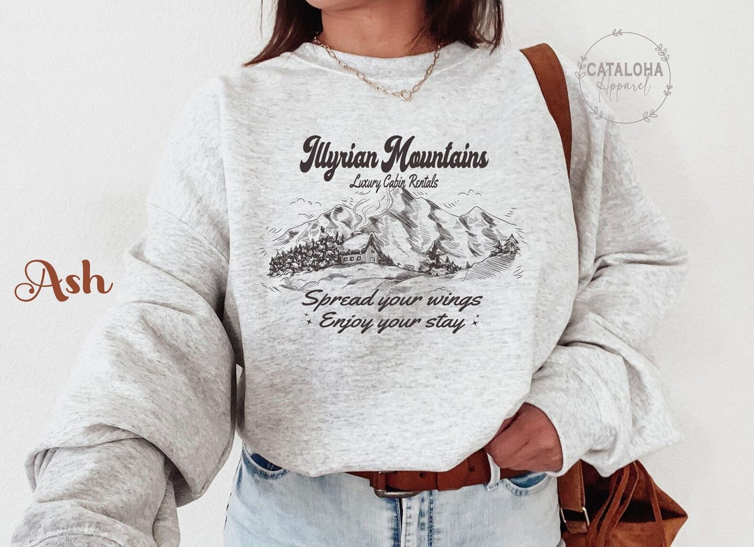 Illyrian Mountains Sweatshirt, Velaris Night Court, Rhysand Feyre ...