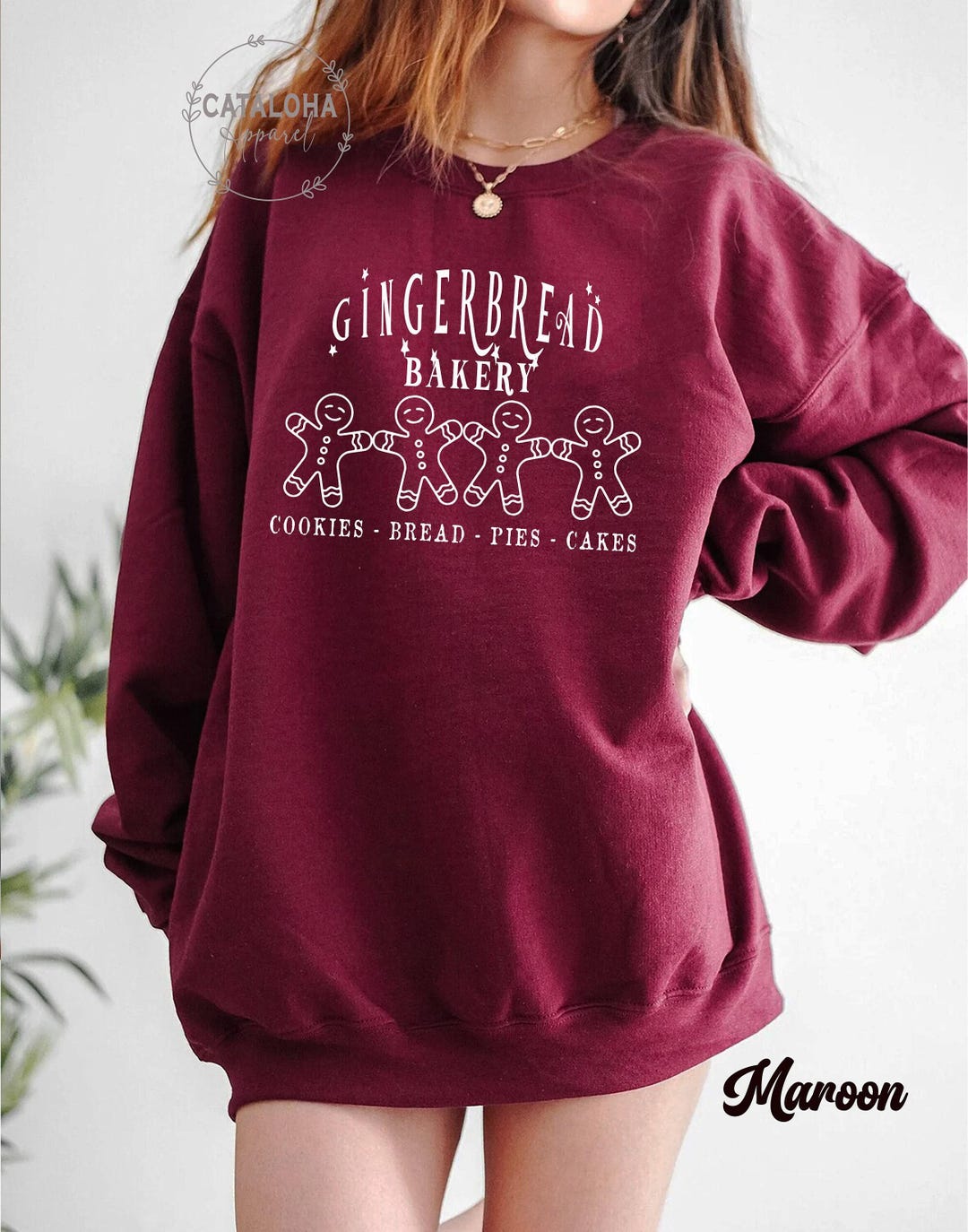 Gingerbread Bakery Sweatshirt, Gingerbread Bakery Sweater, Vintage ...
