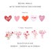 Watercolor Valentine's Day Clipart: Pink and Red 98 PNG Images (digital ...