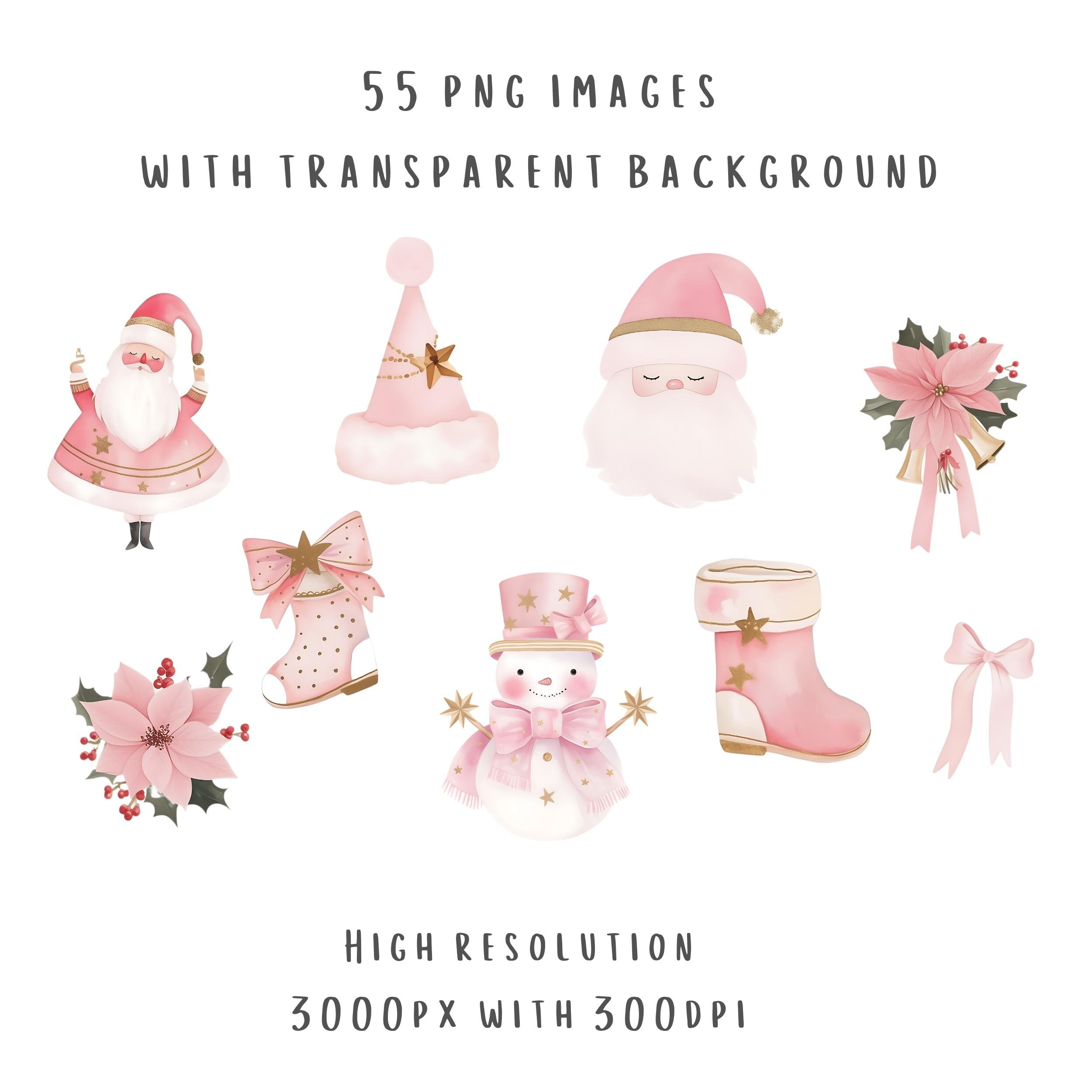 Whimsical Christmas Watercolor Set for Baby Girls - 55 Magical Pngs ...