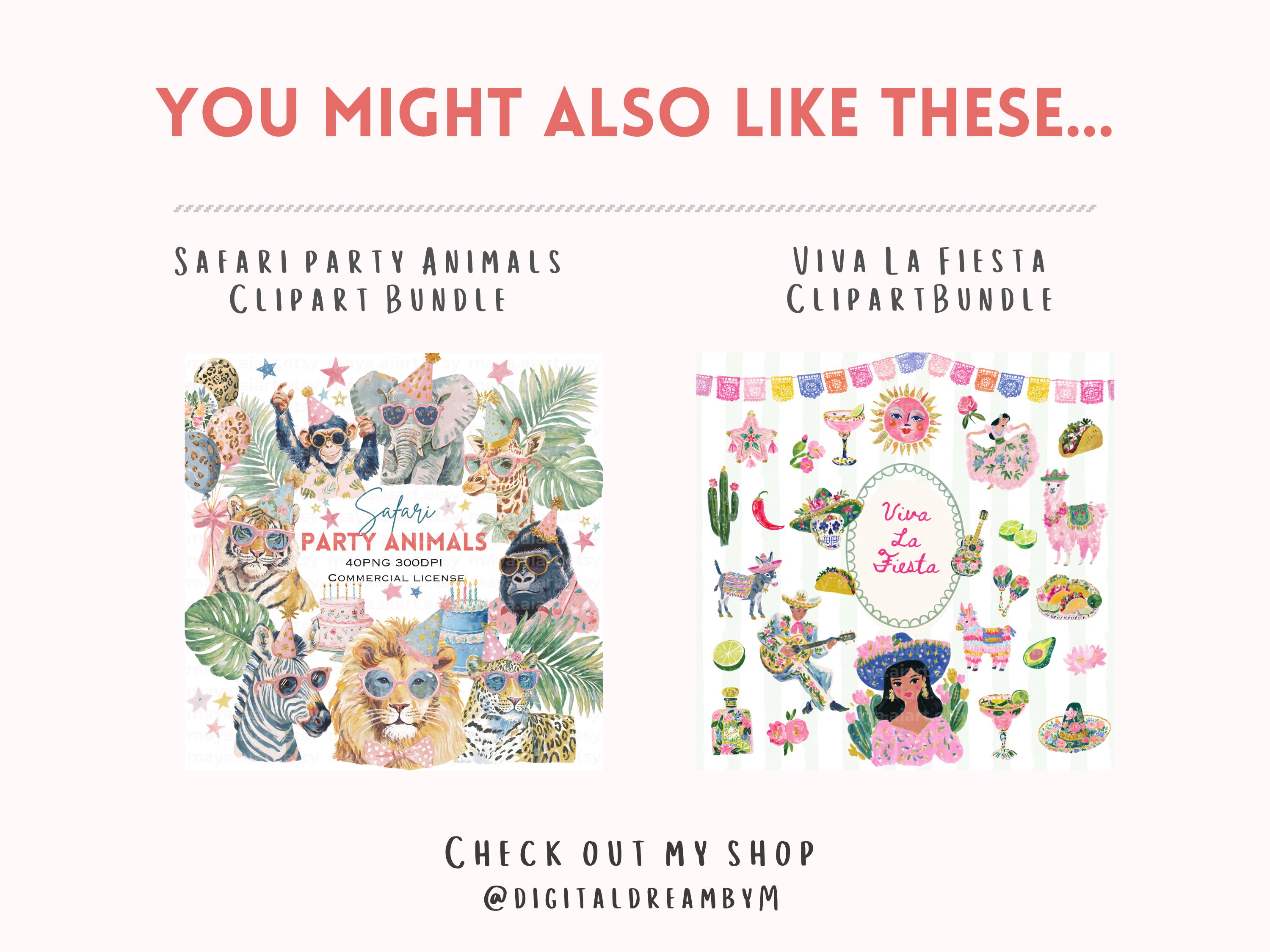 Australian Animals Party Clipart Bundle – Watercolor Aussie Birthday ...