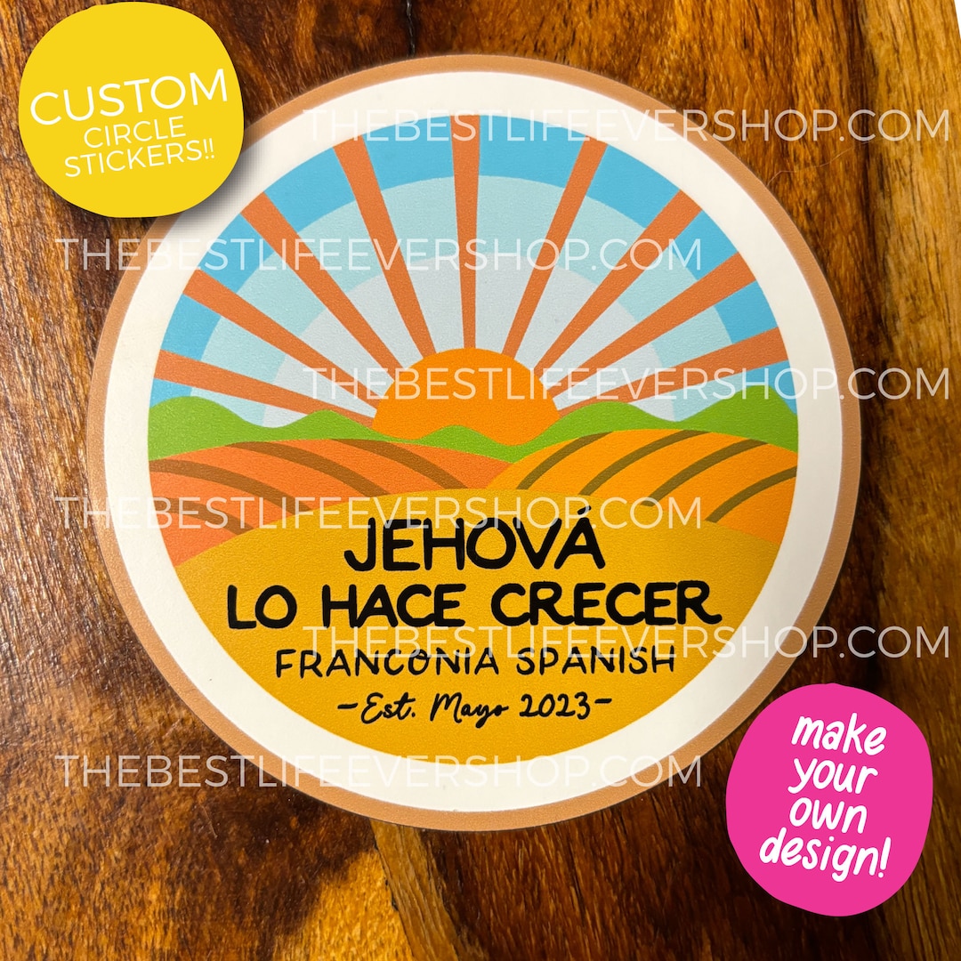 CUSTOM VINYL CIRCLE Stickers, Custom Art, Jw Gifts, Ldc Gifts ...
