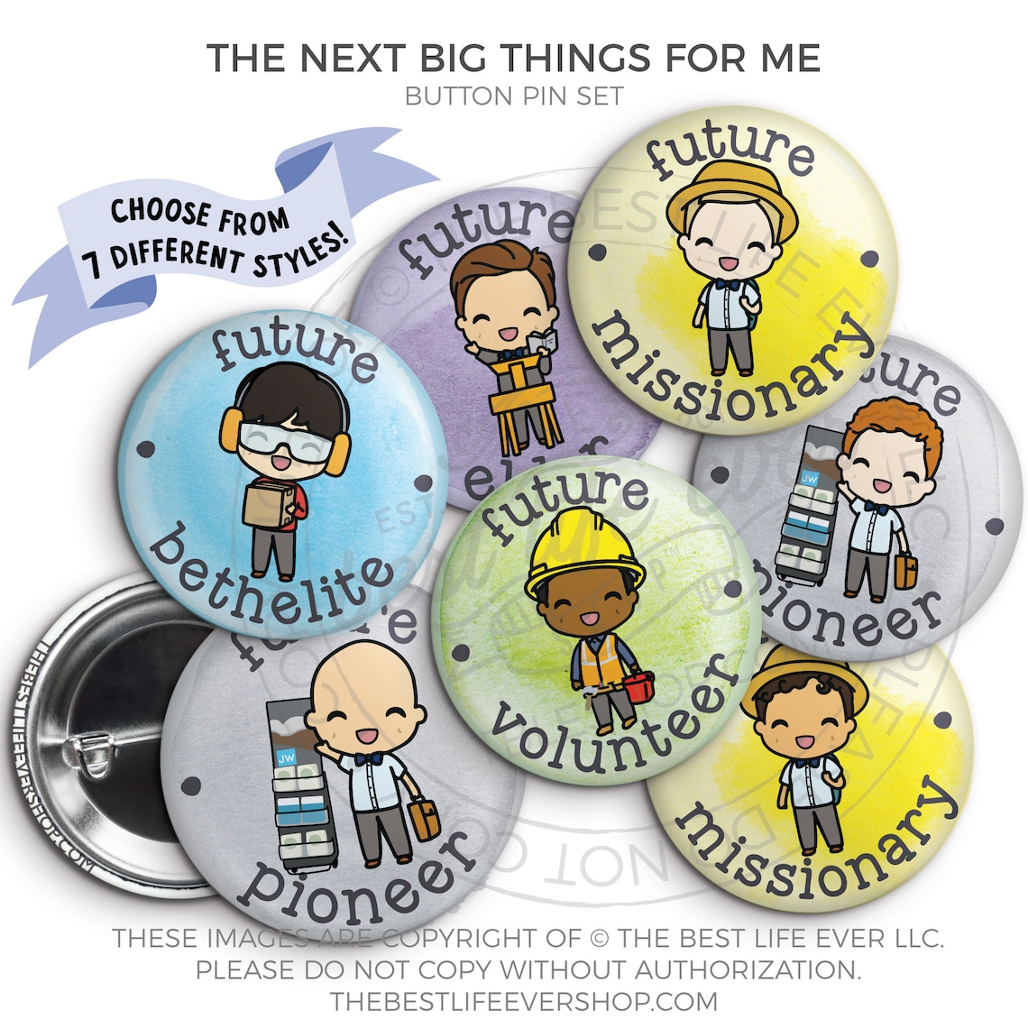 Future Goals Button Pins Set – JW Ministry Gifts for Boys - Etsy