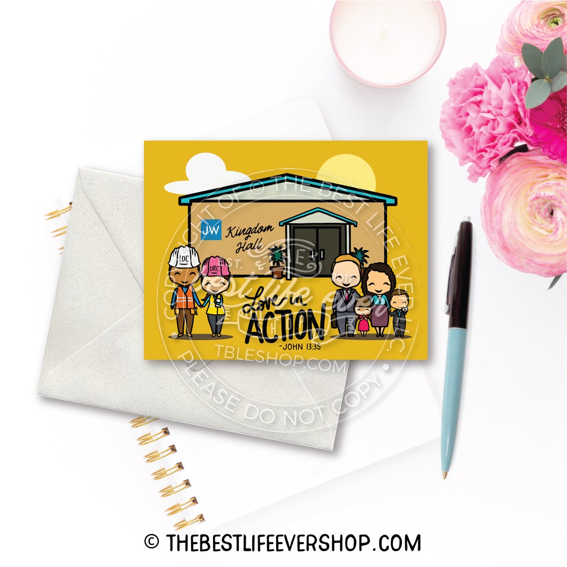 SET: Love in Action LDC / DRC Greeting Card Set - Jw Gifts - Pioneer ...