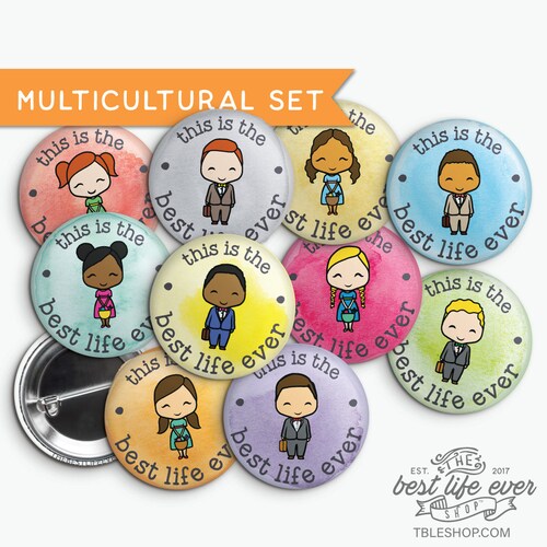 Assorted Best Life Ever Button Pin Set Jw Gifts Jw - Etsy