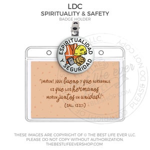 Spirituality and Safety LDC/DRC Badge Holder - Porta Solapa - Jw Gifts ...
