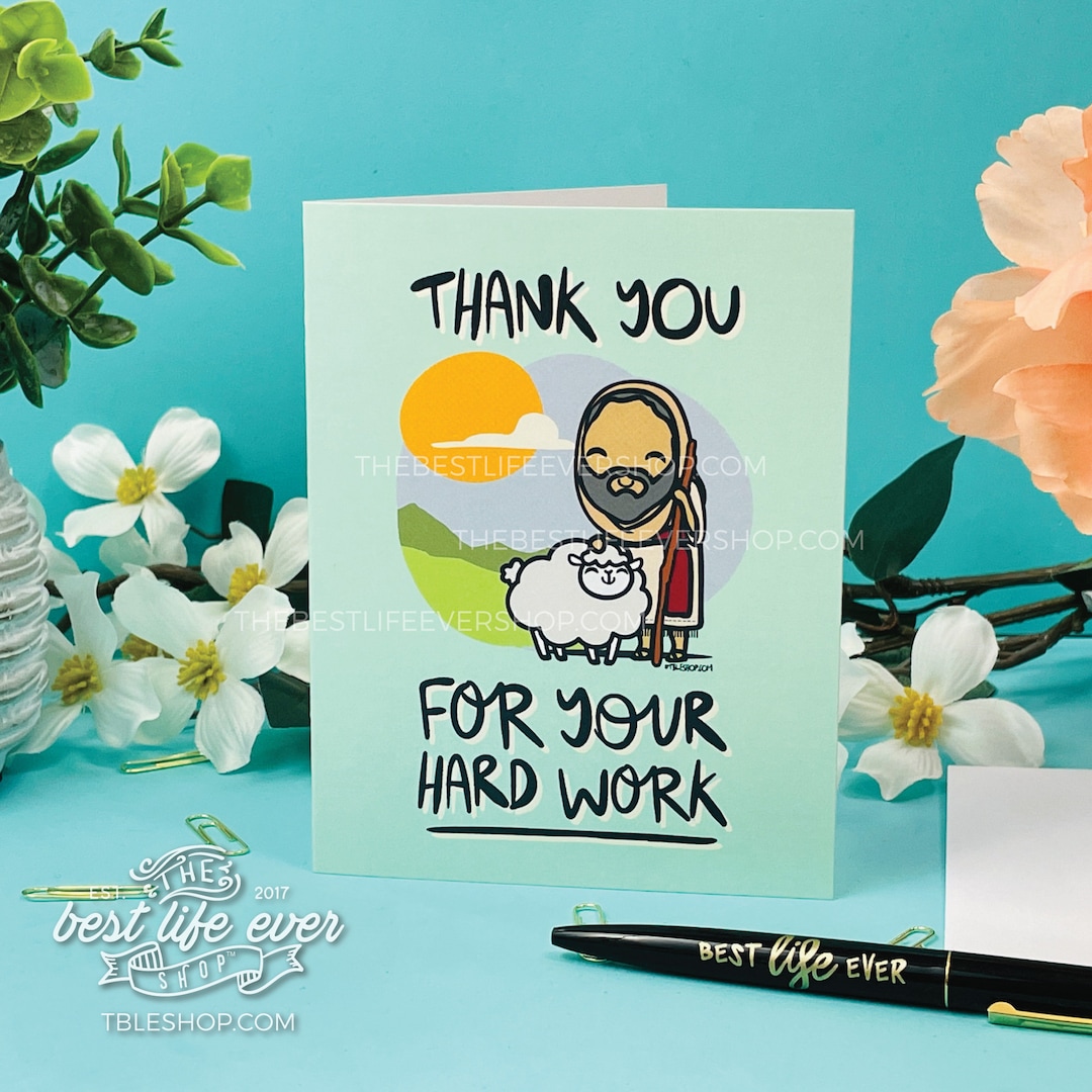 Thank You Dear Shepherd Greeting Card - Jw Gifts - Pioneer Gifts - Best ...