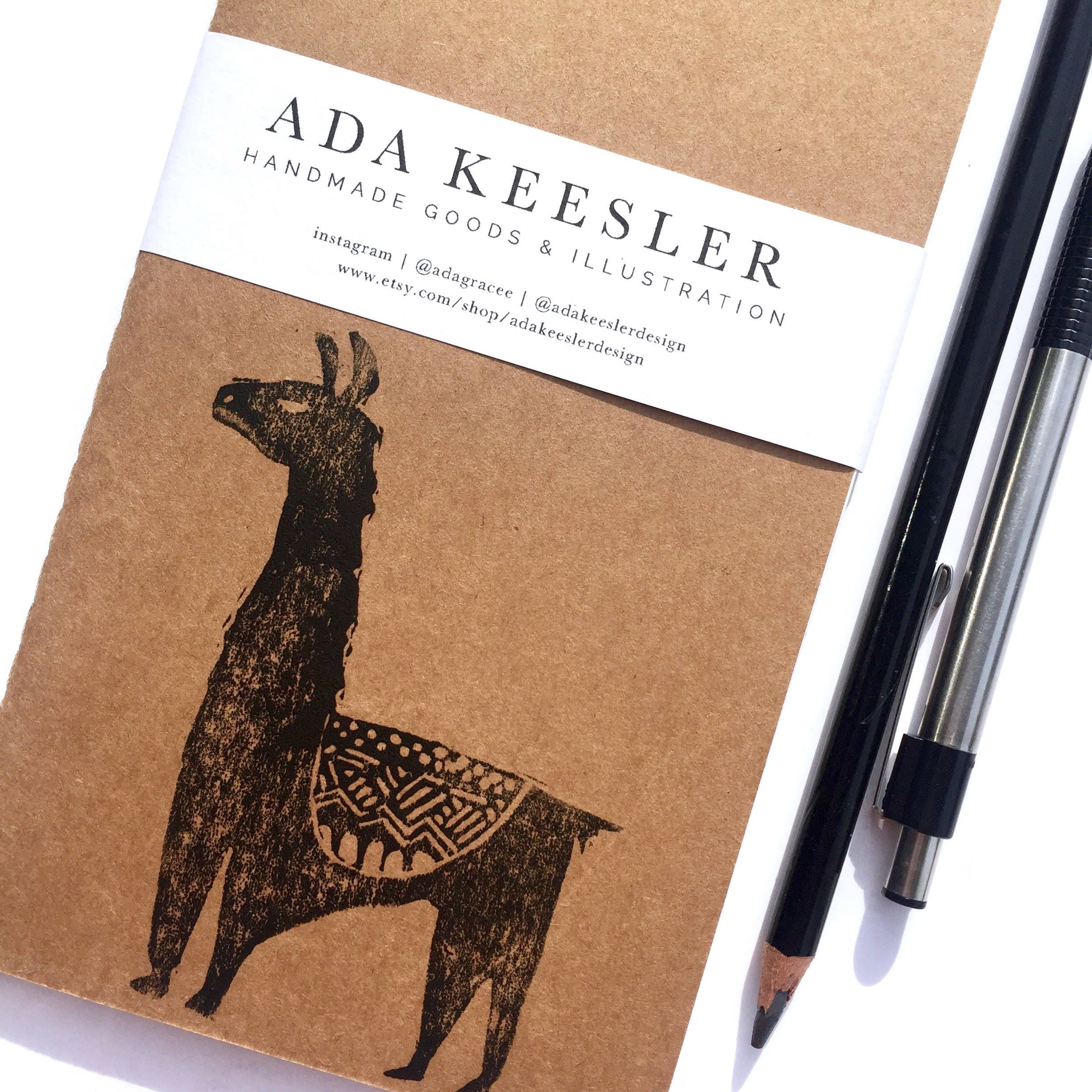 Llama Notebook Llama Travel Journal Travel Journal Insert - Etsy