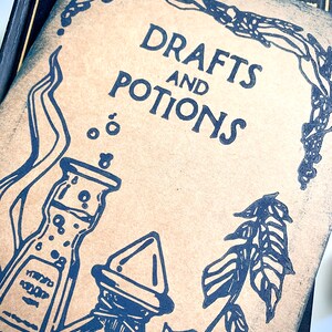 Drafts & Potions Notebook Magical Wizardry Notebook Witches - Etsy