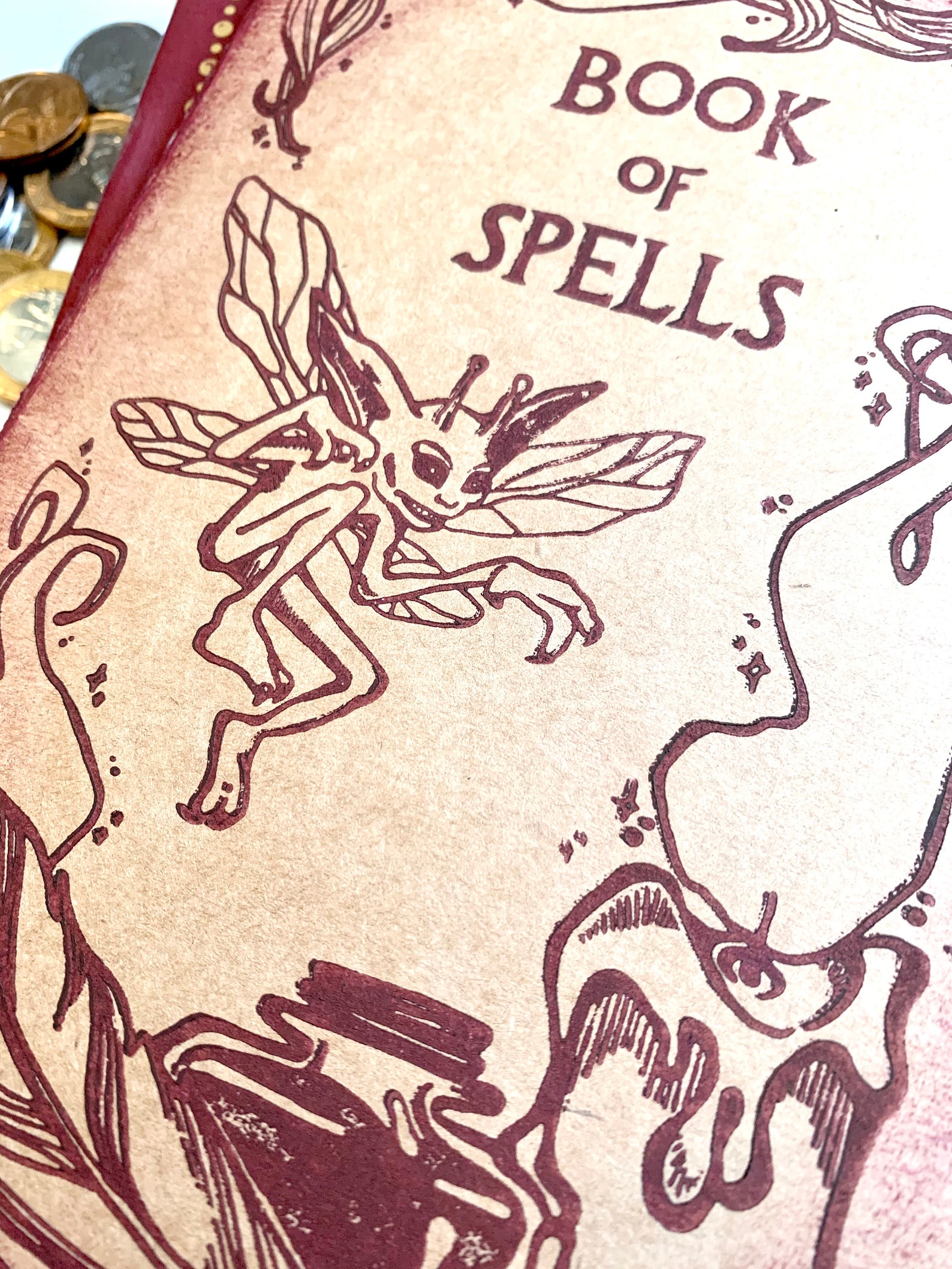 Book of Spells Notebook Magical Wizardry Notebook Witches - Etsy