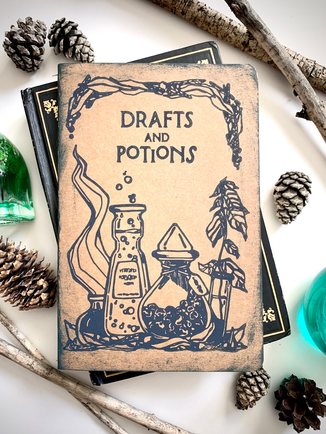 Drafts & Potions Notebook Magical Wizardry Notebook Witches - Etsy