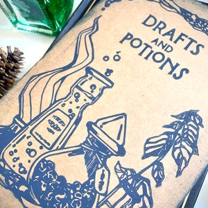 Drafts & Potions Notebook Magical Wizardry Notebook Witches - Etsy