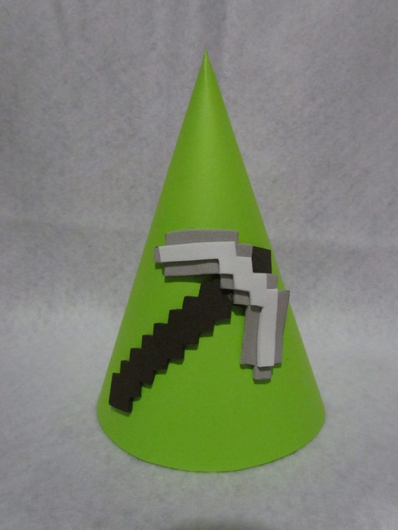 Sombreros de fiesta inspirados en Minecraft | Etsy