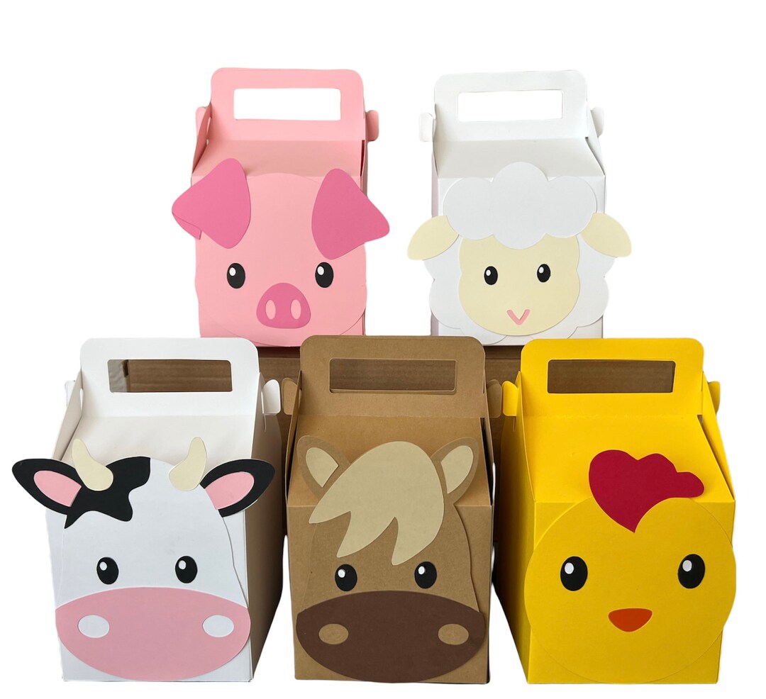Farm Animals Goodie Boxes - Etsy
