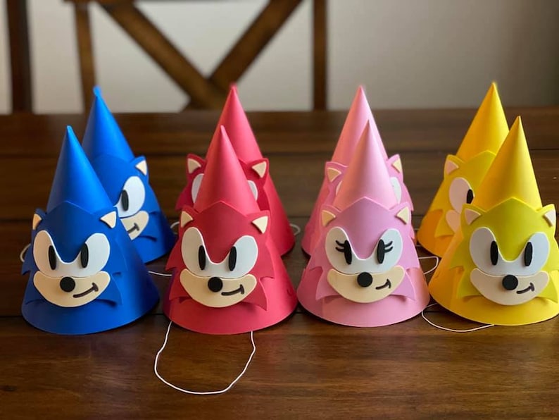 Sonic Inspired Party Hats - Etsy