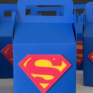 Superman Inspired Goodie Boxes - Etsy