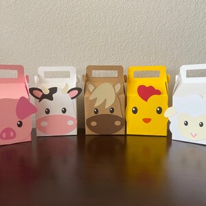 Farm Animals Goodie Boxes - Etsy