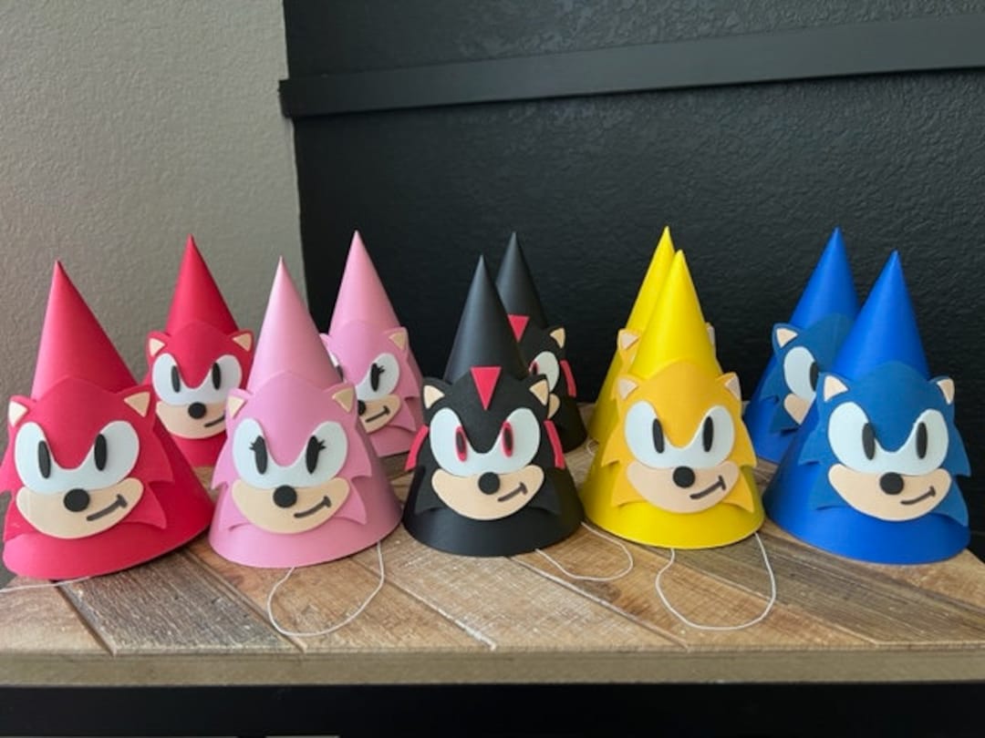 Sonic Inspired Party Hats - Etsy