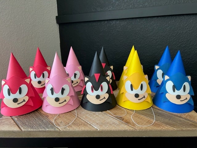 Sonic Inspired Party Hats - Etsy