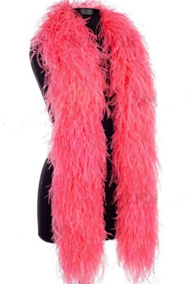 8 PLY THICK Ostrich Feather Boa 6-feet Long Various Colors | Etsy